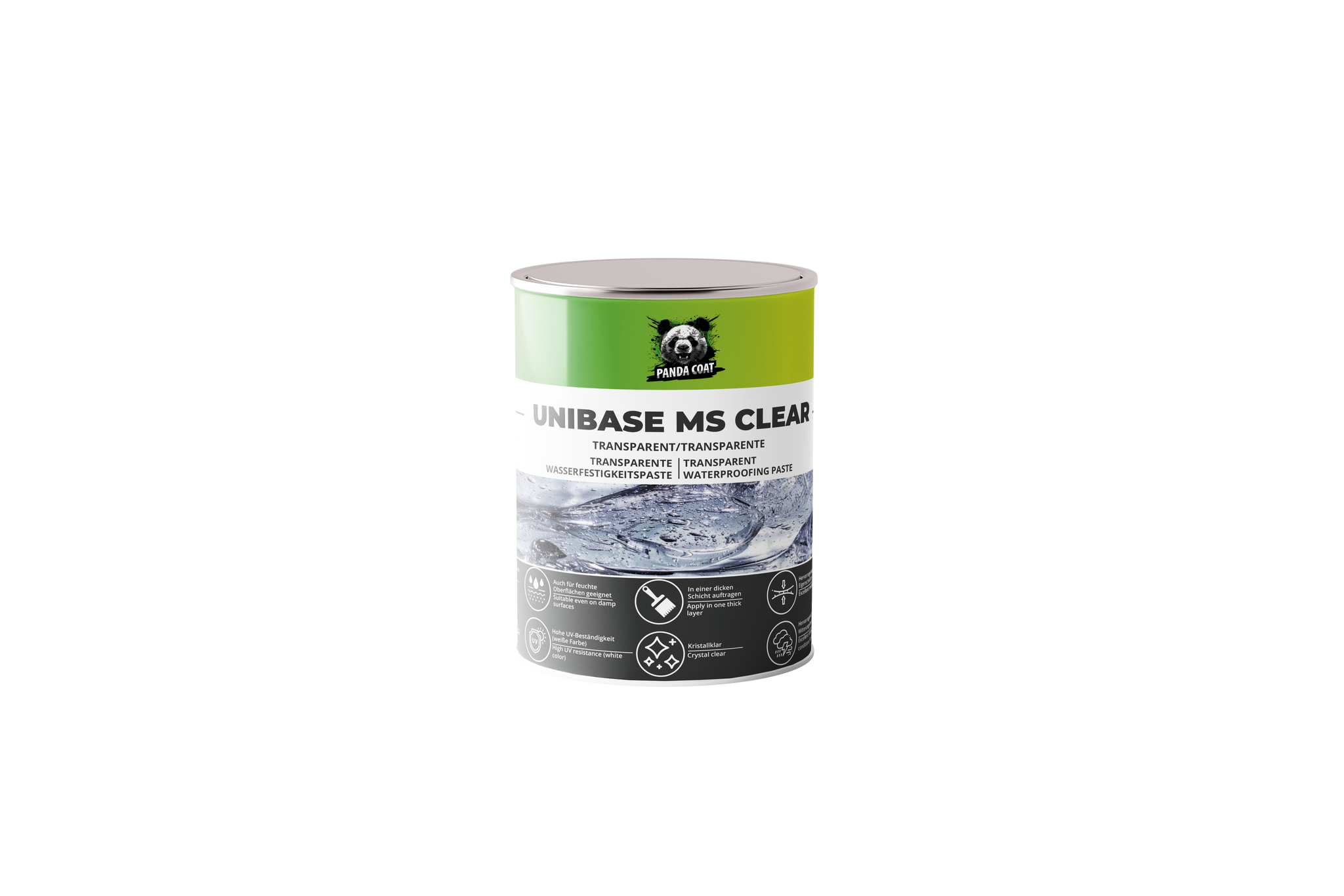 TRANSPARENT waterproofing paste UNIBASE MS CLEAR SF 0.4kg – Pandacoat